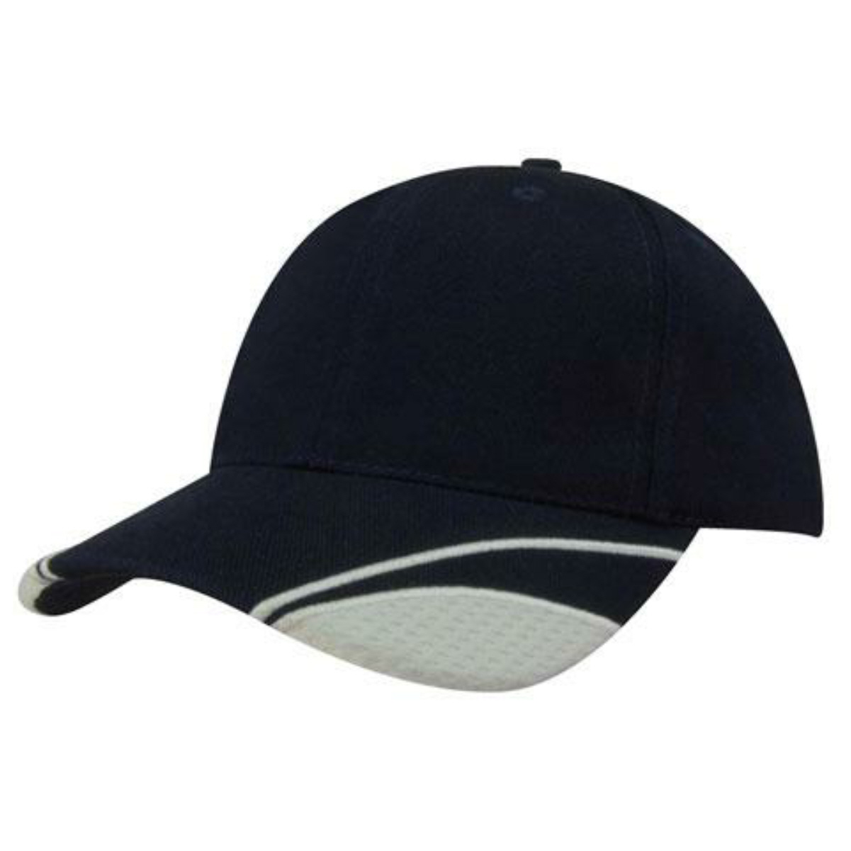 BRUSHED HEAVY COTTON WITH MESH INSERTS ON PEAK | Brandelle